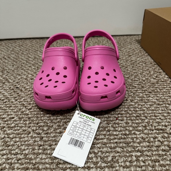 CROCS | Shoes | Crocs Pink Sandals With Perforated Design | Poshmark